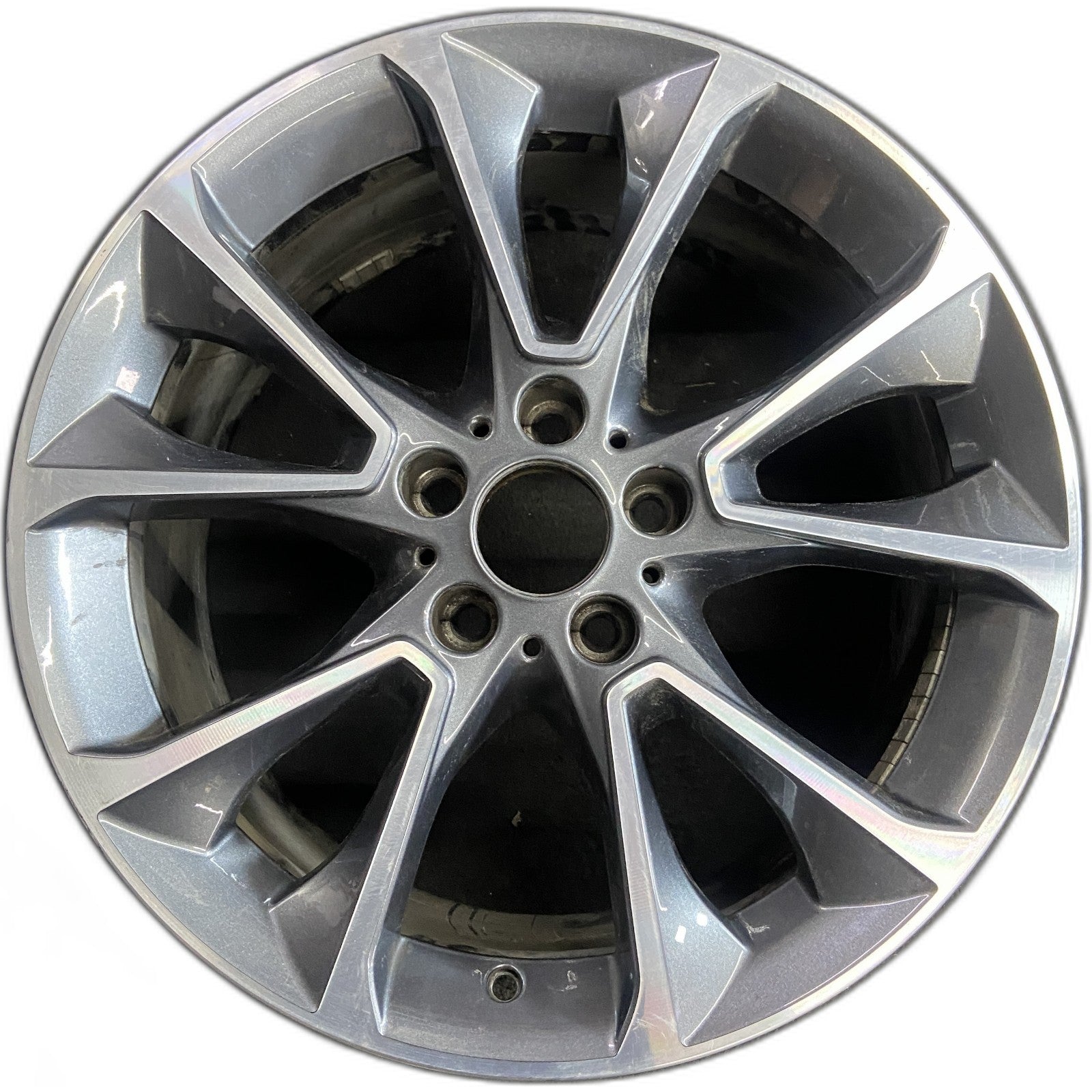 BMW MACHINED CHARCOAL X5 OEM Wheel 19x9 Inch 2014-2018 36116853955 5 ...