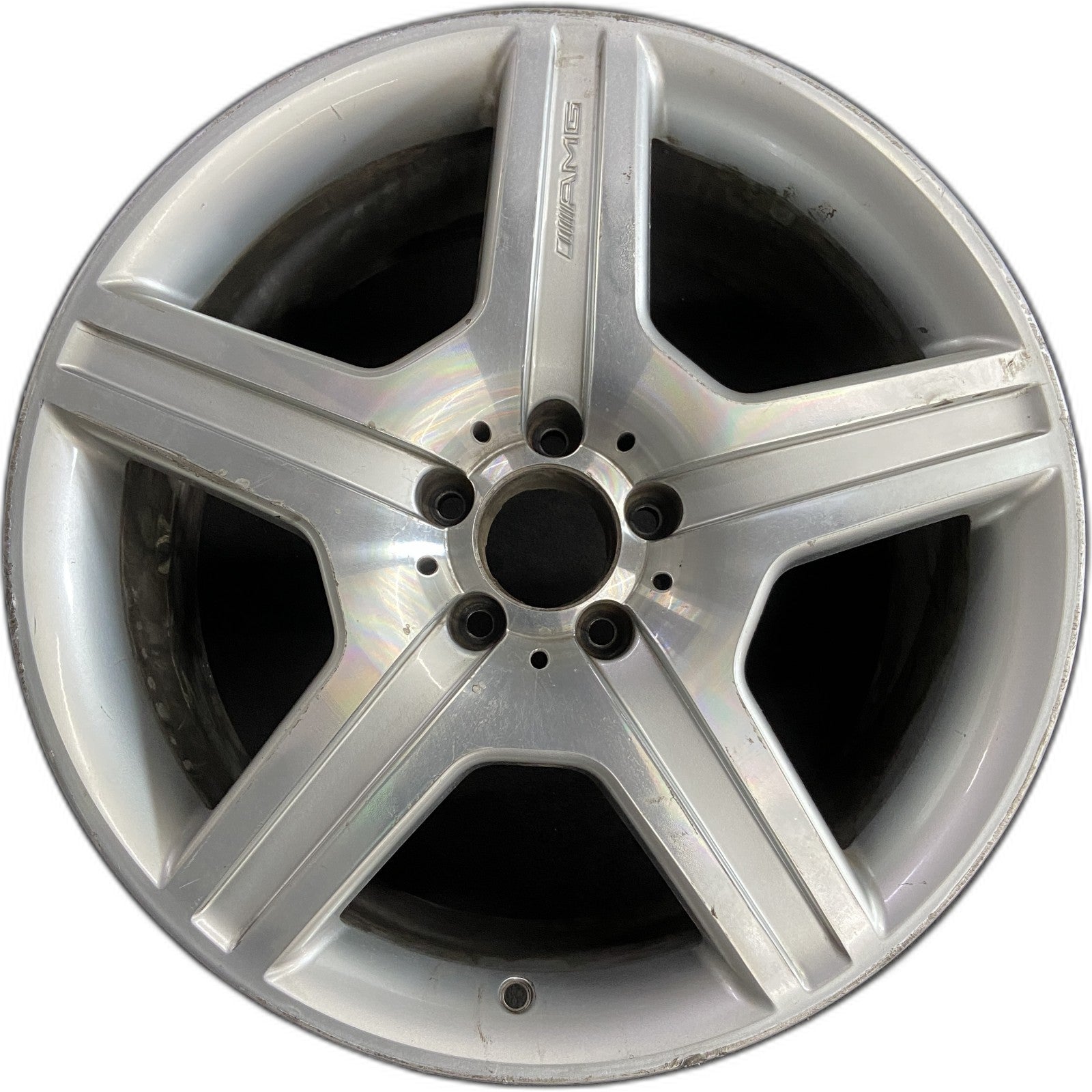 REAR Mercedes-Benz MACHINED SILVER S-CLASS OEM Wheel 221 S550 19x9.5 ...
