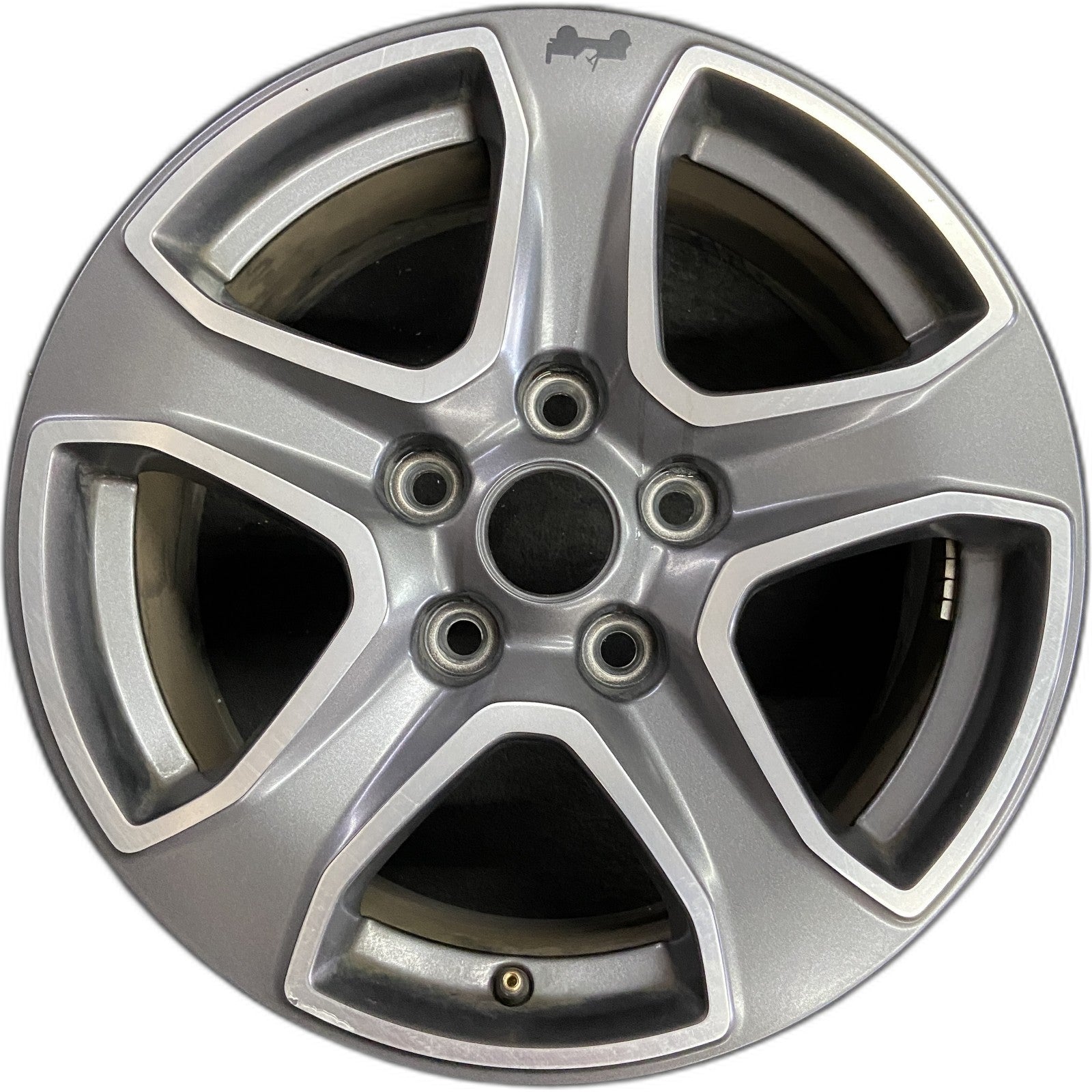 Jeep POLISHED GREY WRANGLER OEM Wheel 2018-2020 X 6th digit 5VH241A7AA ...