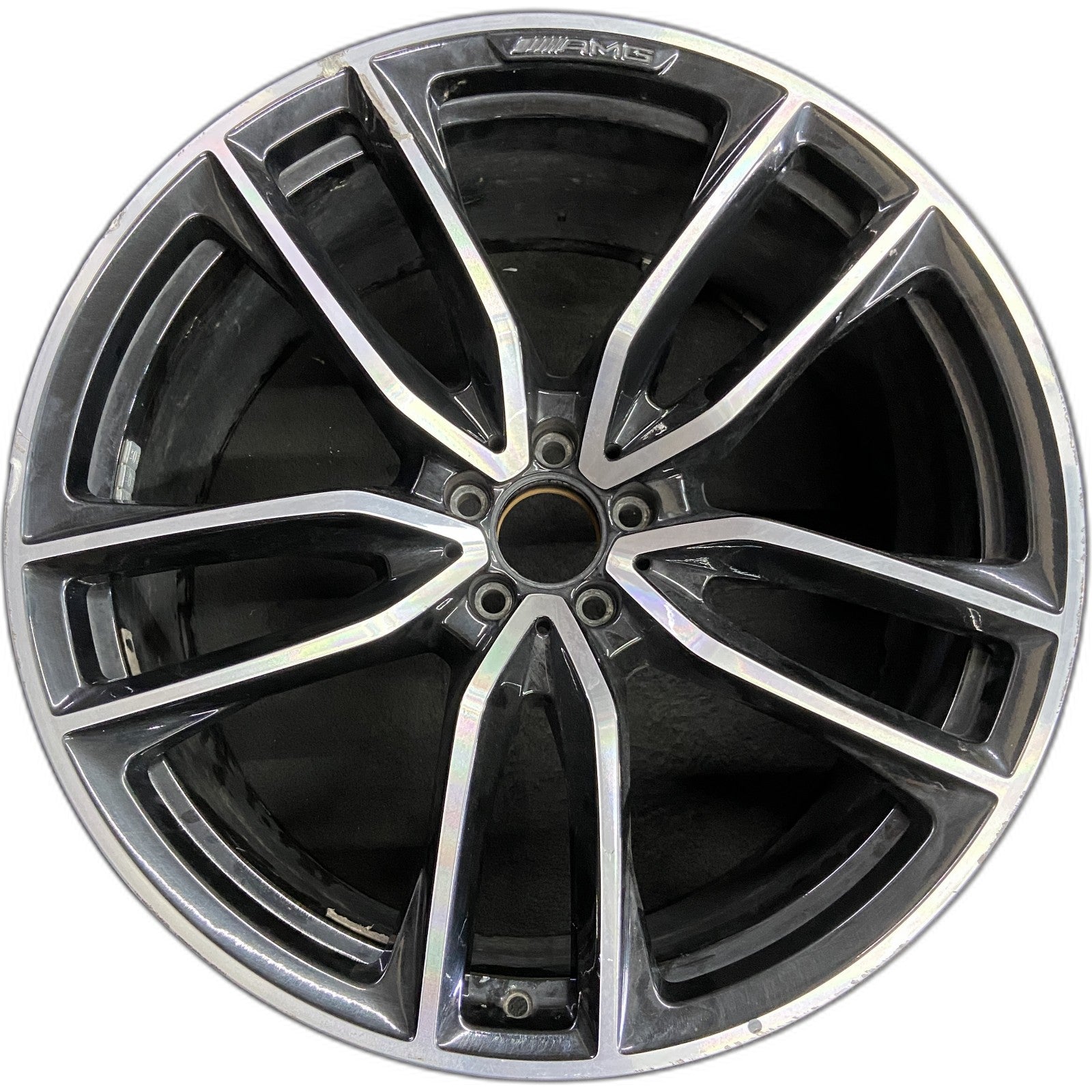 REAR Mercedes-Benz MACHINED BLACK GLS-CLASS OEM Wheel 2020-2024 ...
