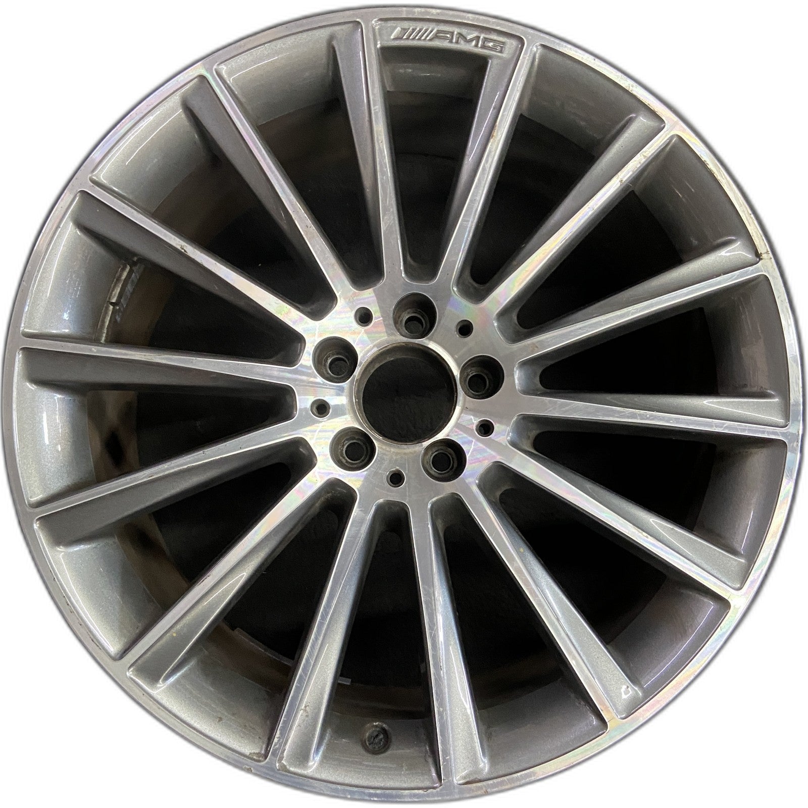 FRONT Mercedes-Benz MACHINED GREY GLC-CLASS OEM Wheel 2017-2023 ...
