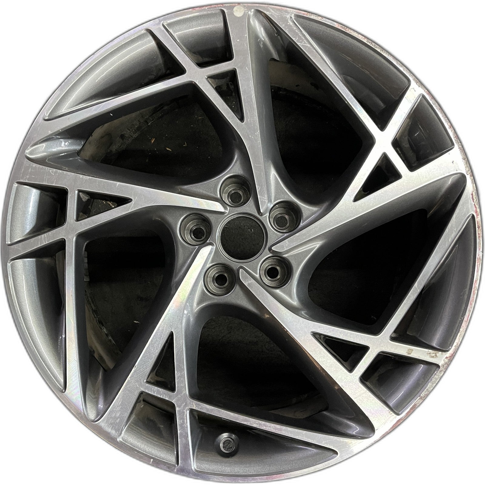 FRONT Genesis MACHINED CHARCOAL G90 OEM Wheel 20x8 2023-2024 52910T4215 ...