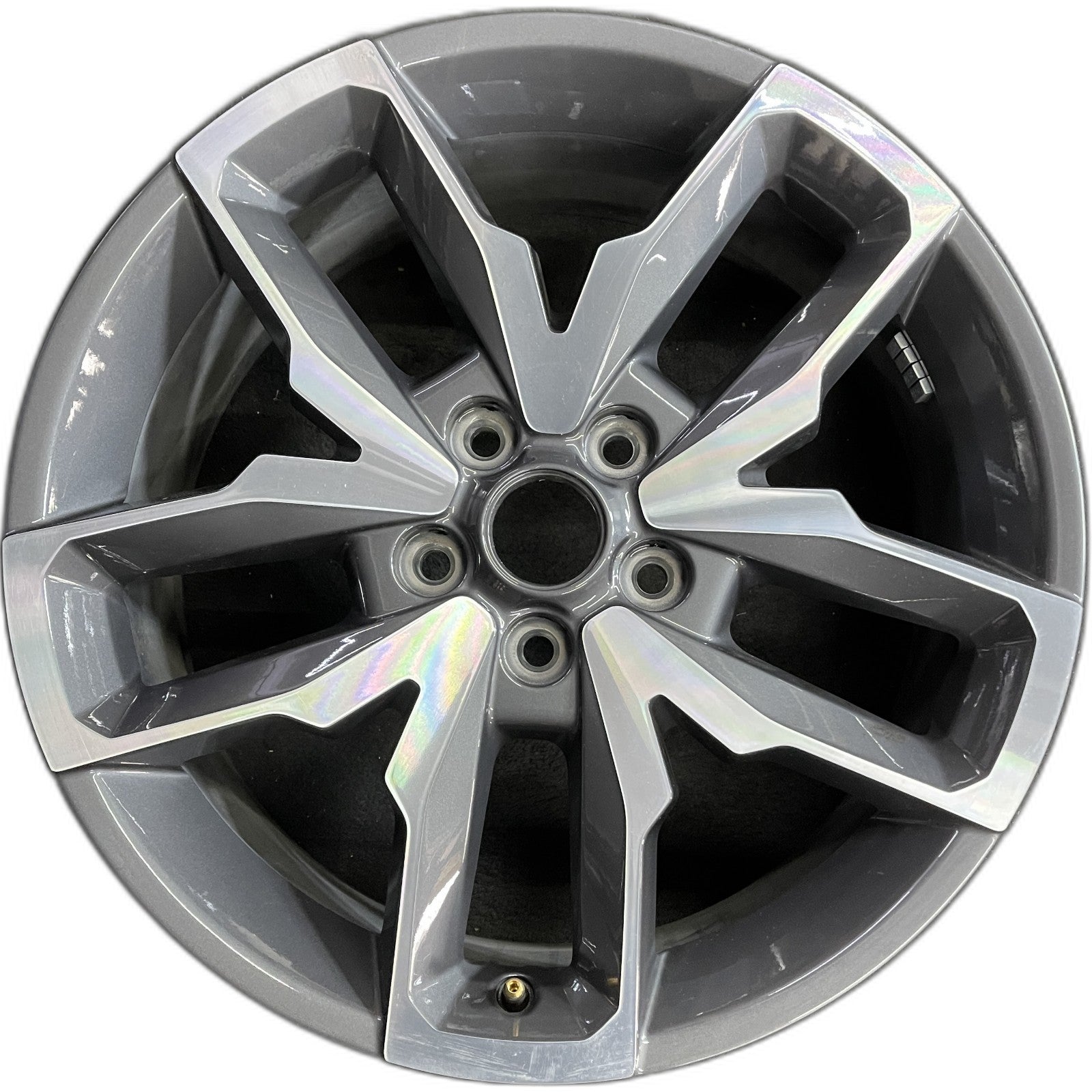Jeep MACHINED GREY WRANGLER OEM Wheel 20x8 2024 4755614AA 5 spoke open ...