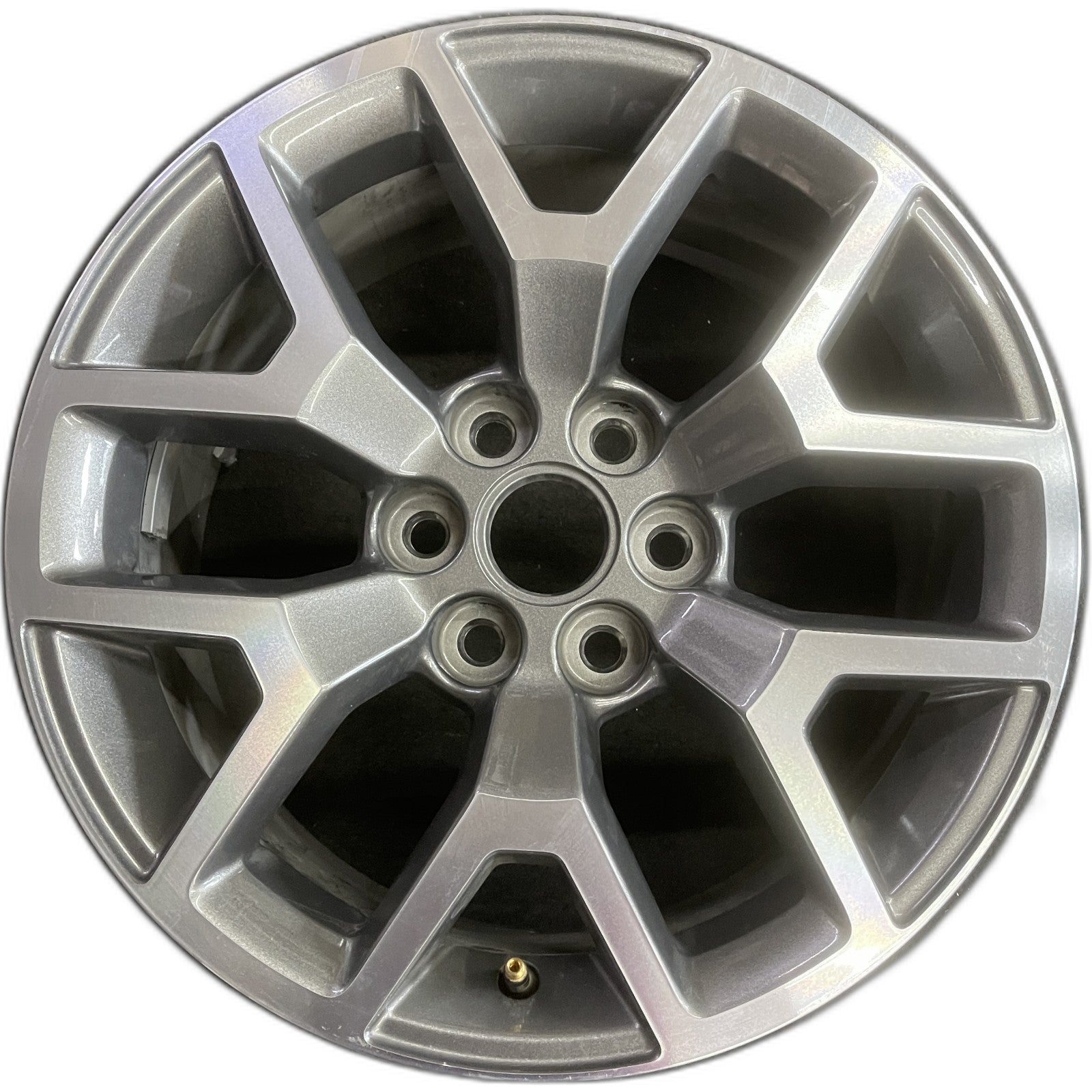 GMC MACHINED GREY CANYON OEM Wheel 17x8 Inch 2015-2022 23245011 6 spoke ...