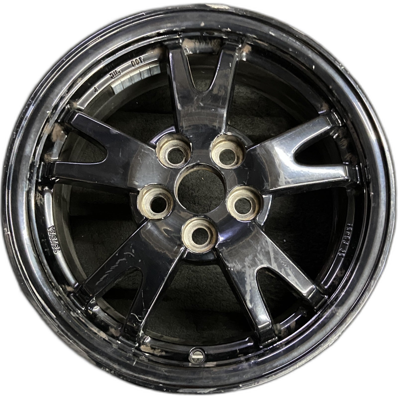 Toyota BLACK PRIUS OEM 15x6 Inch 2010-2015 4261147270 5 split spoke Rim ...