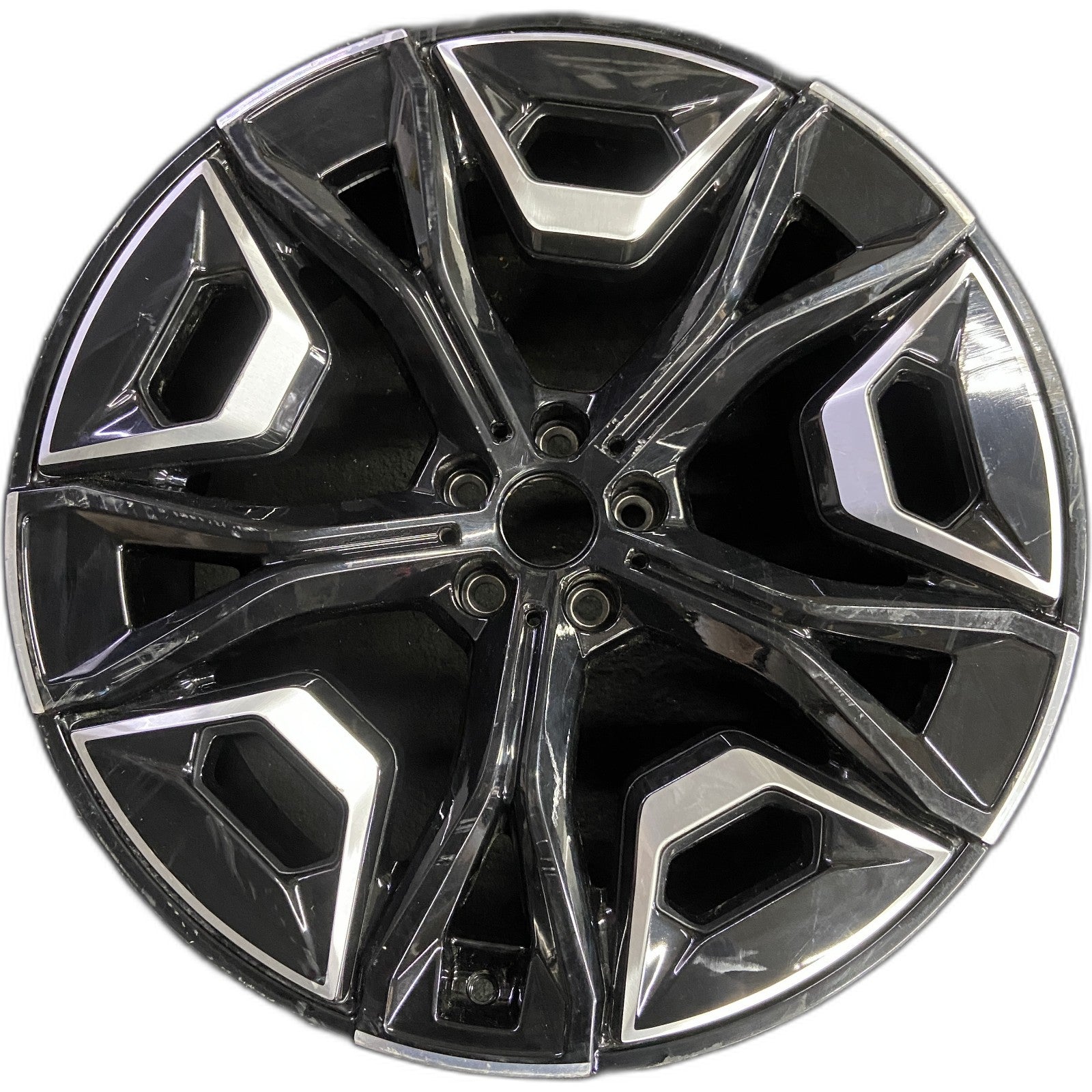 BMW BLACK SILVER IX OEM 22x9.5 Inch 2022-2024 36115A02658 5 Y spoke ...