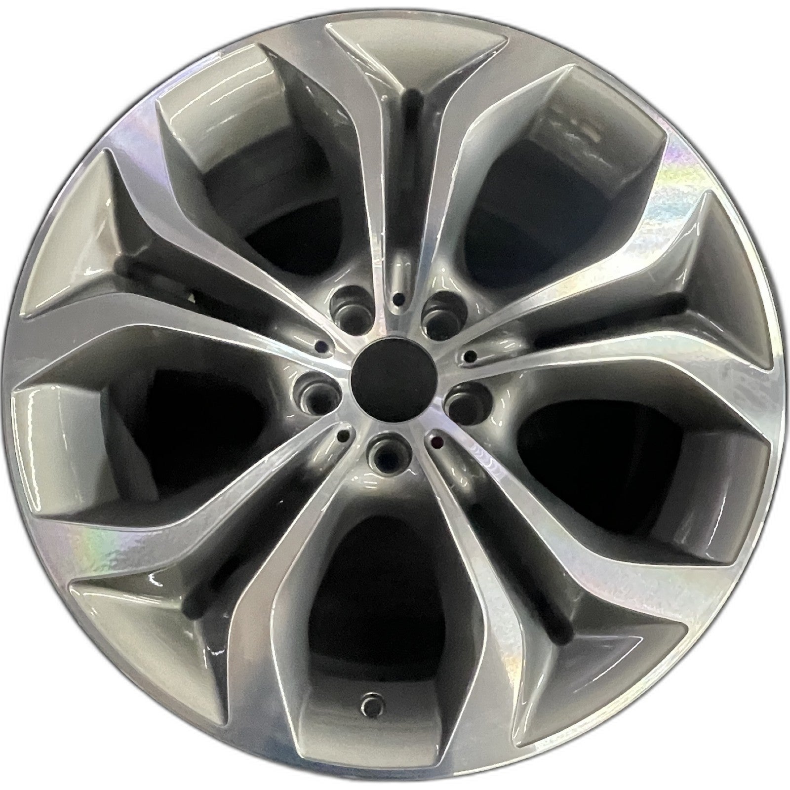FRONT BMW MACHINED GREY X6 X5 OEM 2014-2019 20x10 36116853959 5 Y spoke ...