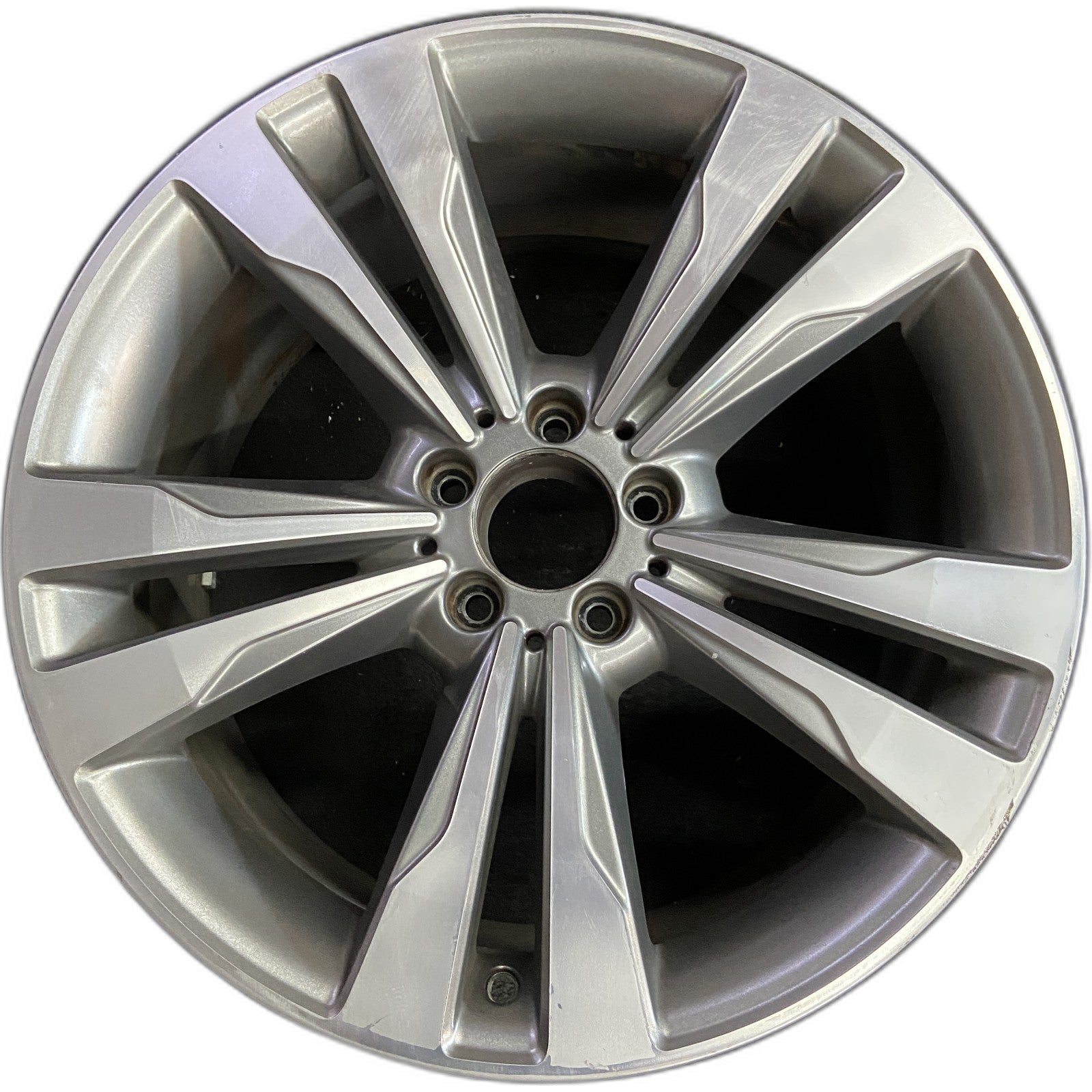 REAR Mercedes-Benz MACHINED GREY S-CLASS OEM 222 S550 2224011402 19x9.5 ...