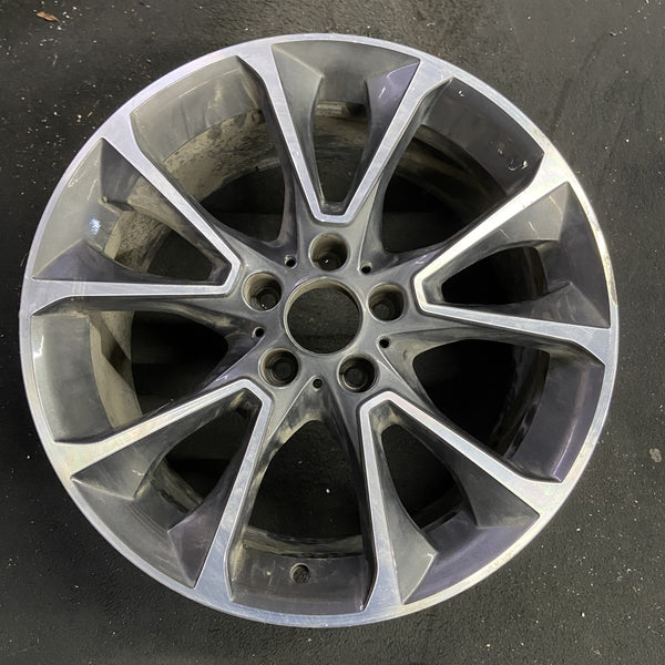 BMW MACHINED CHARCOAL X5 OEM 2014-2018 19x9 Inch 36116853955 5 spoke V ...