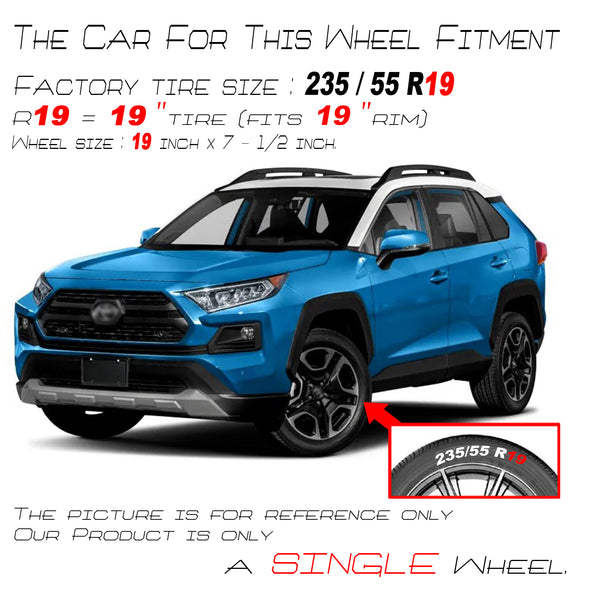 Replacement Wheel for Toyota RAV4 19x7.5 Inch 2019-2022 426110R260 ...