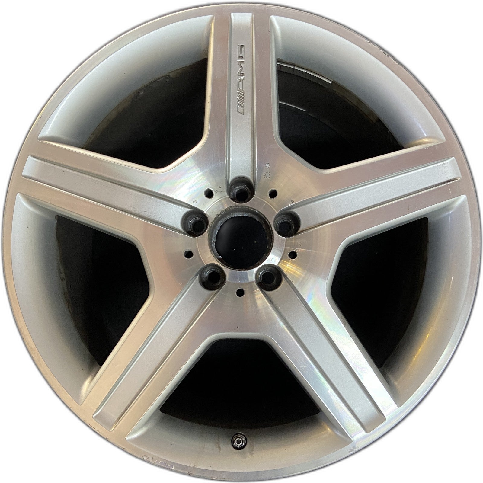 REAR Mercedes-Benz MACHINED SILVER S-CLASS OEM Wheel 221 S550 19x9.5 ...