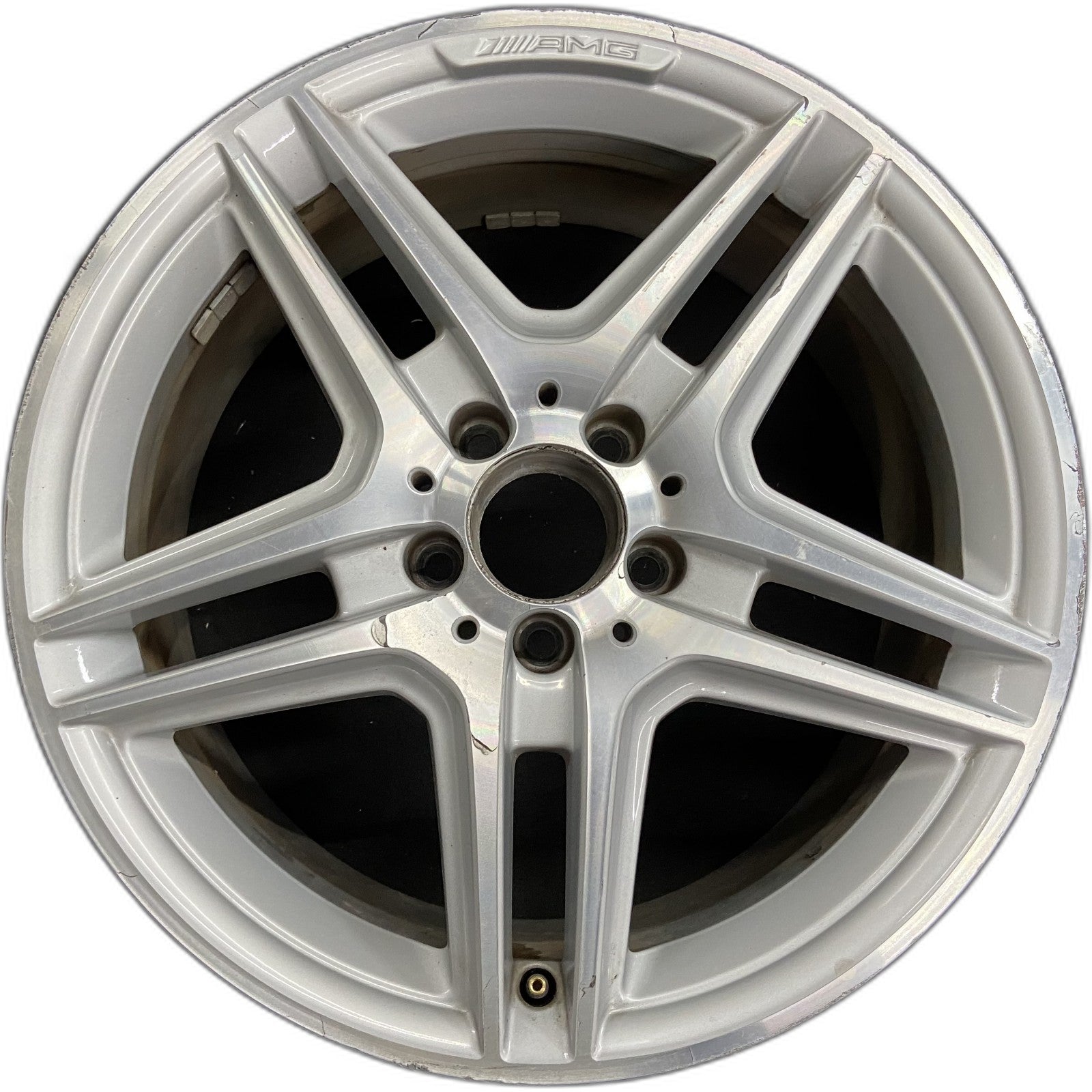 FRONT Mercedes-Benz MACHINED SILVER E-CLASS OEM Wheel 212 2074011502 SW ...