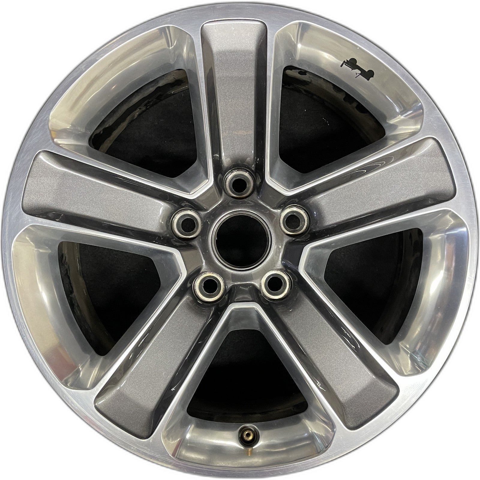 Jeep POLISHED GREY WRANGLER OEM Wheel X 6th digit 2018-2023 6BZ411STAA ...