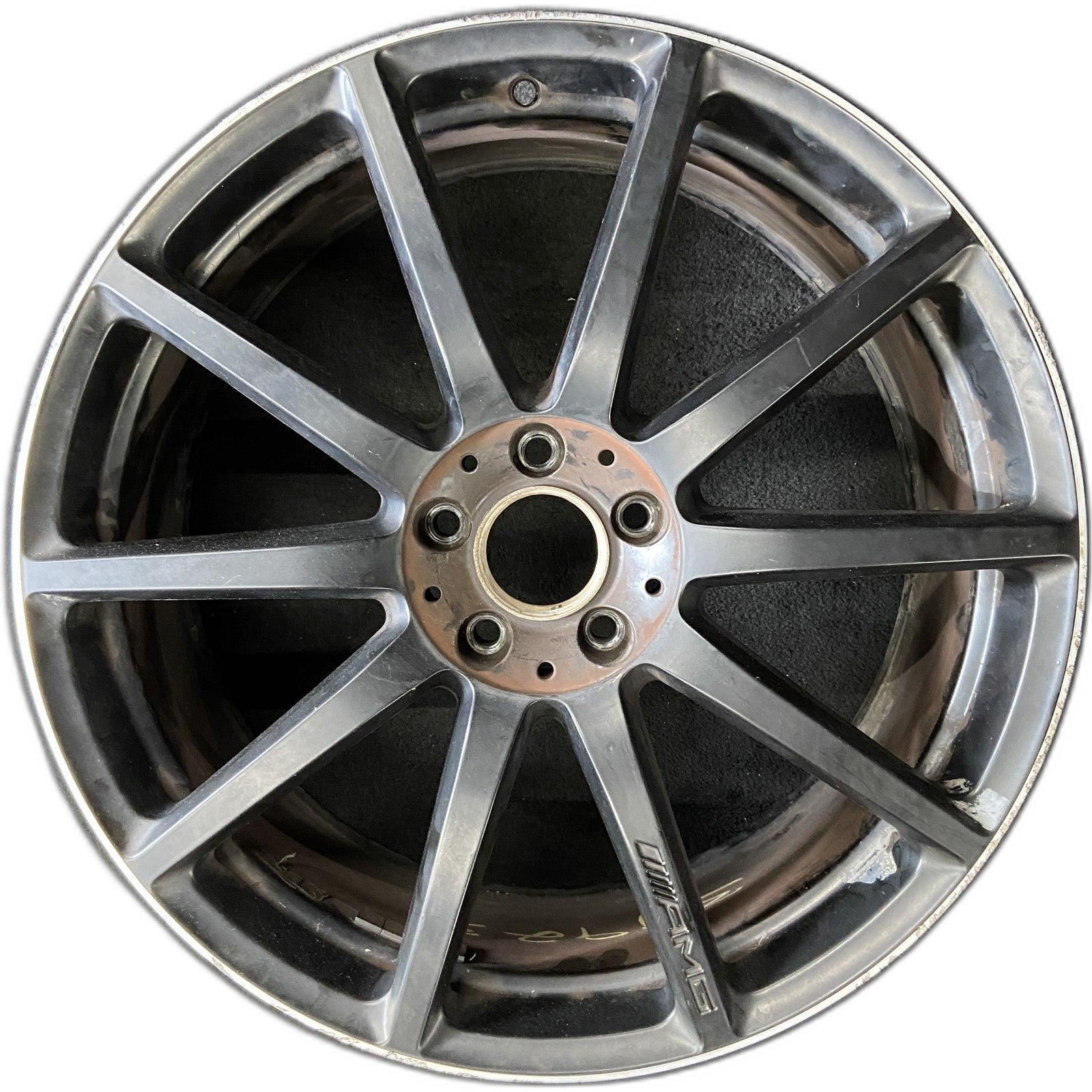 FRONT Mercedes-Benz BLACK MACHINED S-CLASS OEM Wheel 2014-2021 ...